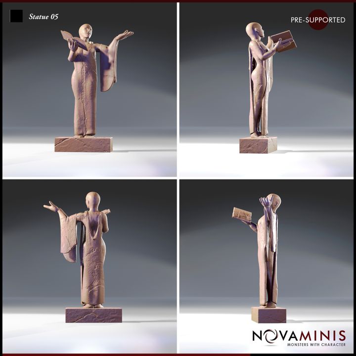 3D Printable Statue 05 by NovaMinis